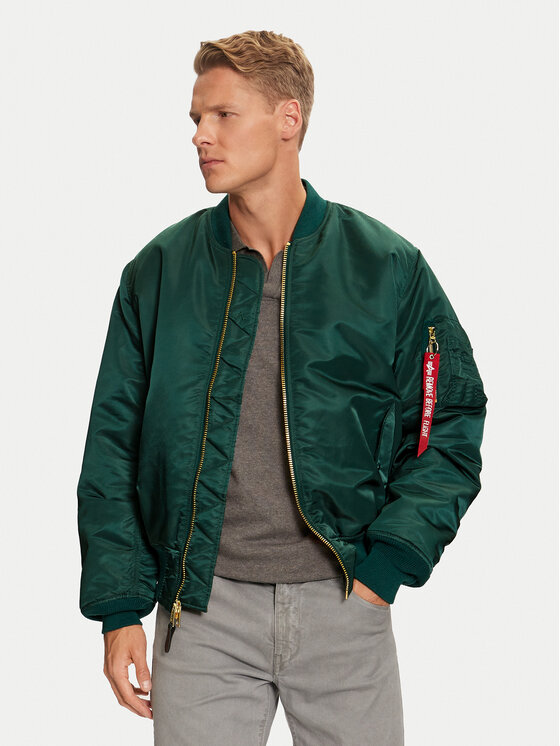 Alpha Industries Bundy bomber 100101 Zelená Regular Fit | Modivo.sk