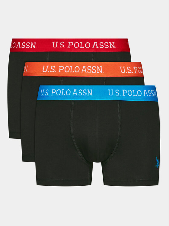 U.S. Polo Assn. Komplektas: 3 poros trumpikių 80253 Juoda | Modivo.lt