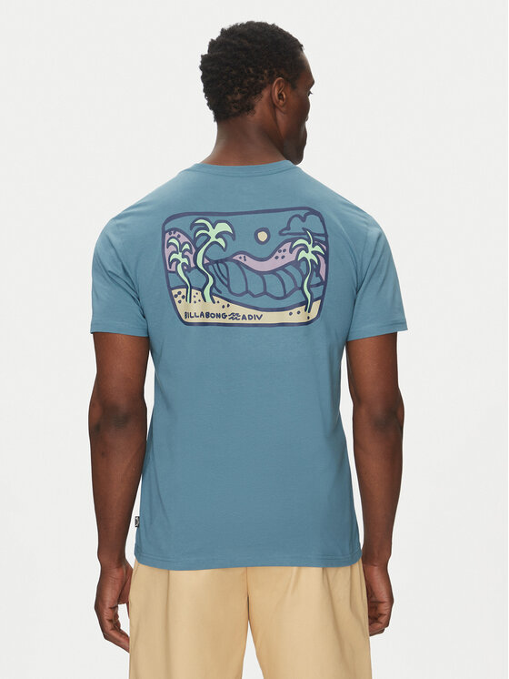 Billabong T-Shirt EBYZT00296 Niebieski Regular Fit | Modivo.pl