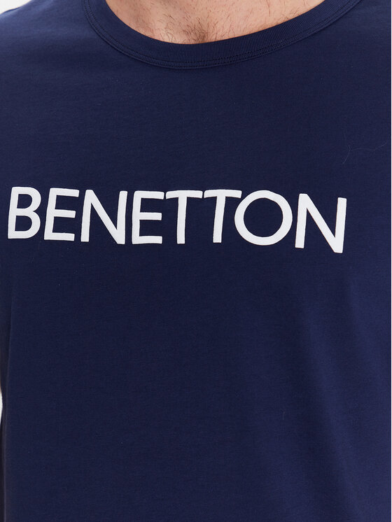 United Colors Of Benetton T-Shirt 3I1XU100A Granatowy Regular Fit ...