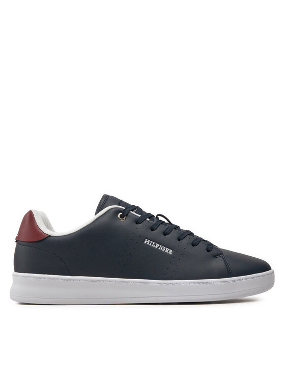 Tommy Hilfiger Sneakers Court Cupsole Rwb Lth FM0FM04966 Dunkelblau Modivo