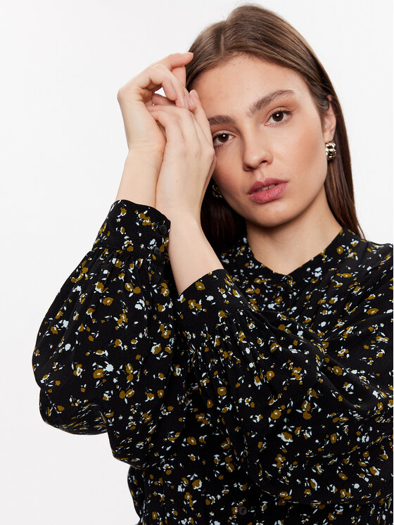 Moss Copenhagen Φόρεμα πουκάμισο Bellaris 17414 Μαύρο Regular Fit ...