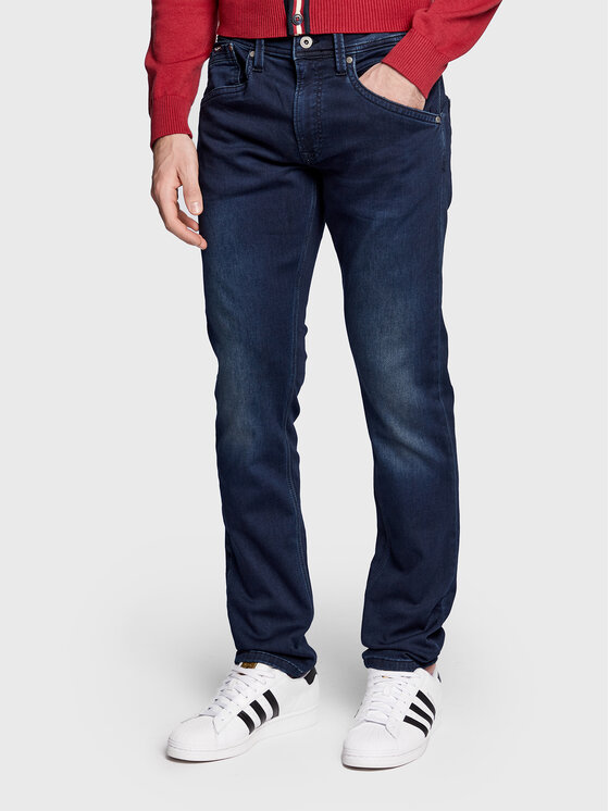 Pepe Jeans Jeansy Track PM206328 Granatowy Regular Fit | Modivo.pl