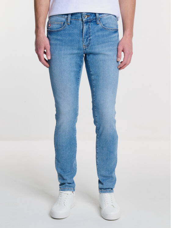 BIG STAR Jeansy DERIC Niebieski Skinny Fit | Modivo.pl