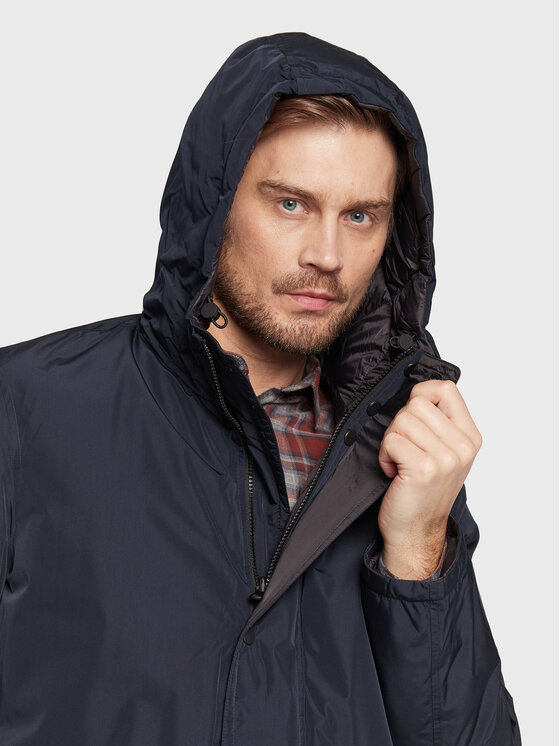 Sisley Übergangsjacke 256ASN015 Dunkelblau Regular Fit | Modivo.de