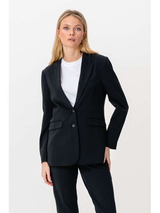 TeeShoppen Marynarka 'Perform Collection' Granatowy Regular Fit | Modivo.pl