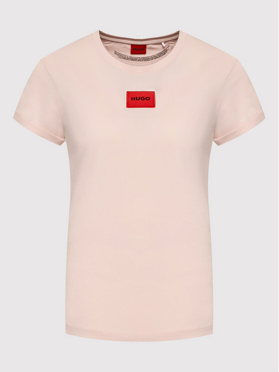 Hugo T-Shirt Redlabel 50456008 Różowy Slim Fit | Modivo.pl