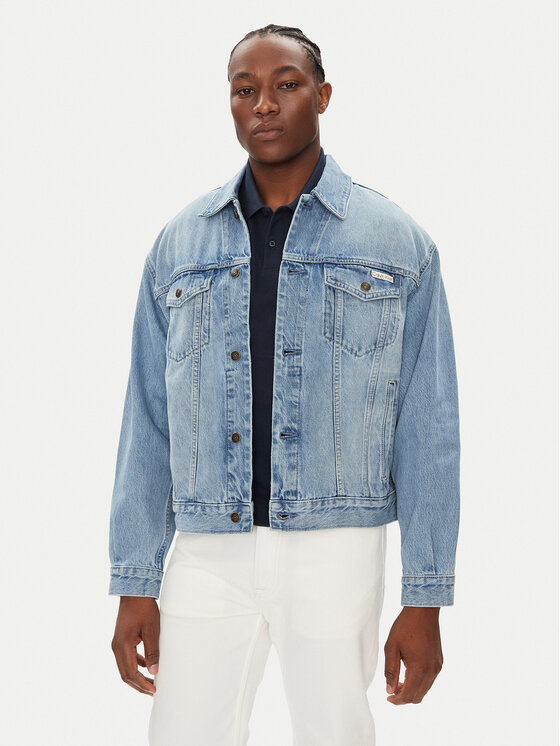 Calvin Klein Jeans Jeansová bunda 90's Icon LV04RB794G Modrá Regular ...