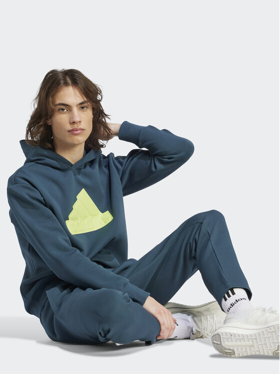 adidas Bluză Future Icons Badge of Sport Hoodie IJ6391 Turcoaz Regular ...