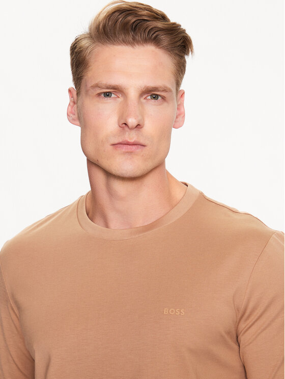 Boss T-Shirt Thompson 01 50468347 Beige Regular Fit | Modivo.de