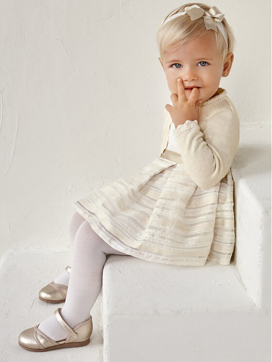 Mayoral Robe habillée 1903 Beige Regular Fit | Modivo.fr