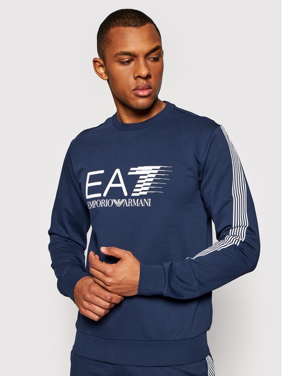 EA7 Emporio Armani Bluza 3KPM67 PJ05Z 1554 Granatowy Regular Fit | Modivo.pl
