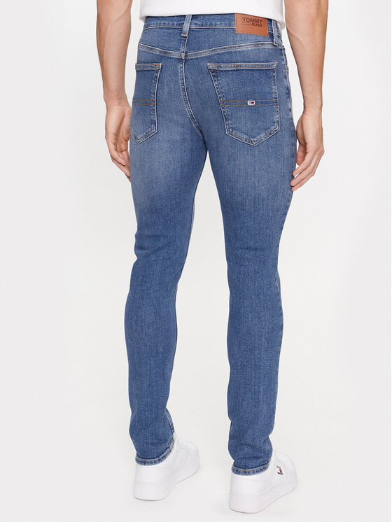 Tommy Jeans Jeansy Simon DM0DM17426 Niebieski Skinny Fit | Modivo.pl