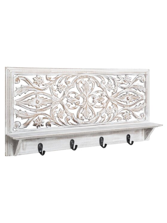 MIAhome Wieszak z półką SABITAN Szary | Modivo.pl