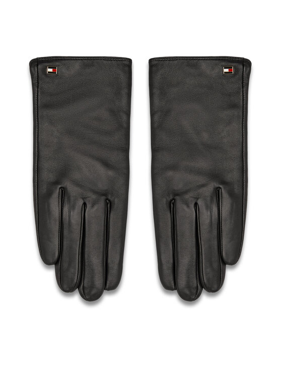 Tommy Hilfiger Дамски ръкавици Essential Flag Leather Gloves AW0AW15360 Черен | Modivo.bg