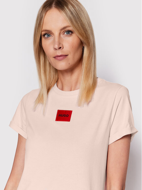 Hugo T-Shirt Redlabel 50456008 Różowy Slim Fit | Modivo.pl