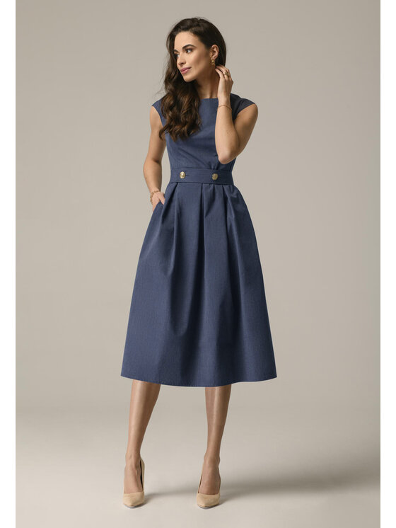 Kasia Zapała Sukienka koktajlowa Sukienka Sarah Granatowy Slim Fit ...