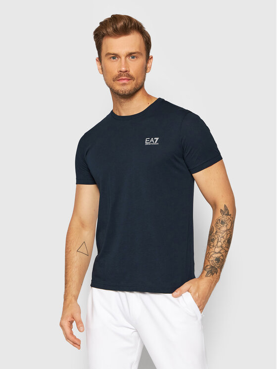 EA7 Emporio Armani T-Shirt 8NPT51 PJM9Z 0578 Dunkelblau Regular Fit | Modivo.de