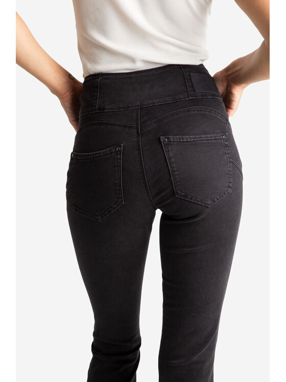 RJ Rocks Jeans Jeansy Vicki Czarny Slim Fit | Modivo.pl