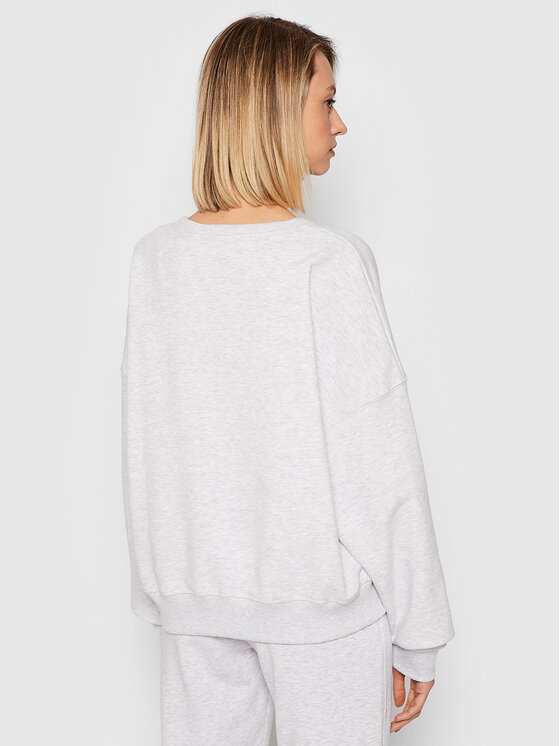 PLNY LALA Bluza Love Me Alone PL-BL-K1-00017 Szary Relaxed Fit | Modivo.pl