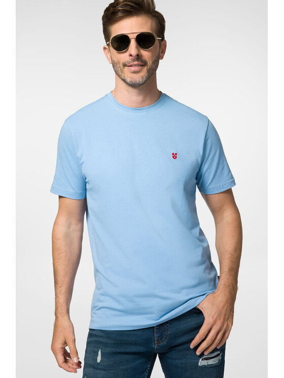 Próchnik T-Shirt PM 2 TS073123000036 Błękitny Regular Fit | Modivo.pl
