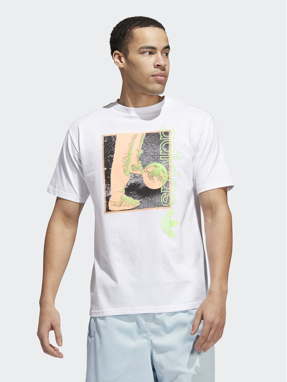 adidas T-Shirt Sport Photo Short Sleeve T-Shirt HI2982 Biały Regular ...