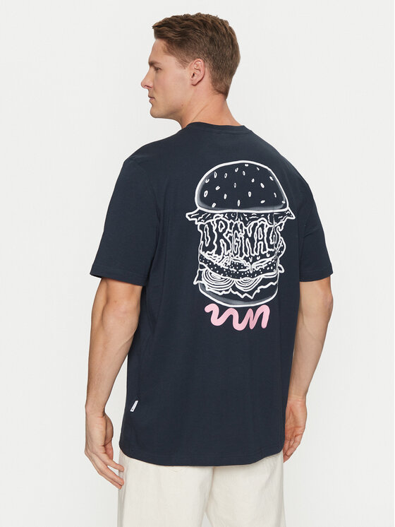 adidas T-Shirt Street B JP4500 Granatowy Loose Fit | Modivo.pl