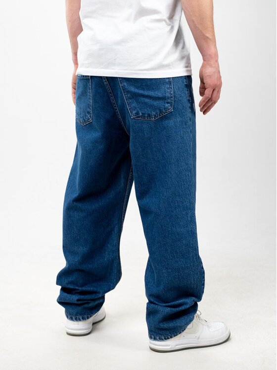 Jigga Wear Jeansy Szerokie Spodnie Jeansowe BAGGY Męskie Niebieskie ...