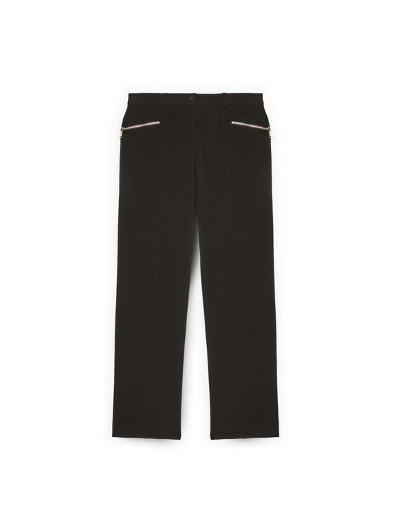 Fiorella Rubino Spodnie materiałowe P018T005101N033 Czarny Regular Fit ...