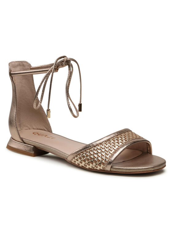 QUAZI Sandały QZ-75-06-001095 Złoty | Modivo.pl