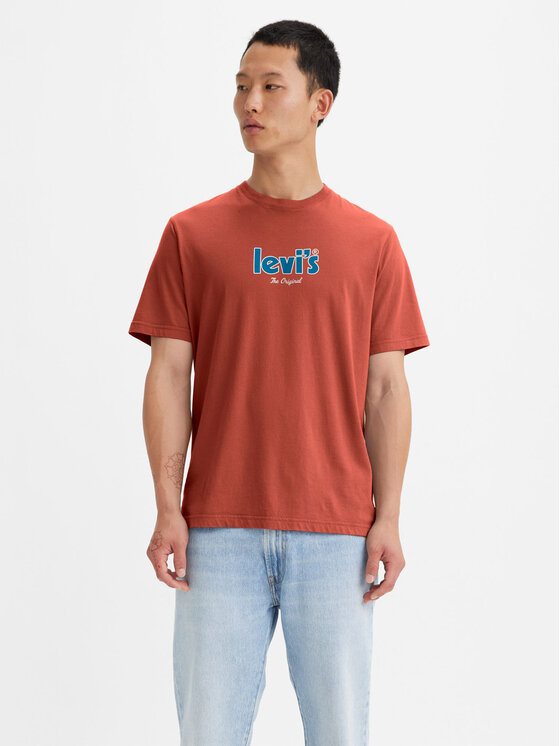 Levi's® T-Shirt Holiday Poster Chili 161430740 Czerwony Regular Fit ...
