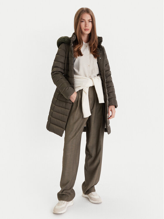 Geox Vatovaná bunda Bettanie W5626H T3122 F3236 Zelená Regular Fit ...
