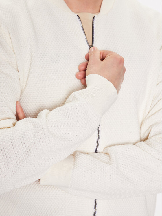 Lindbergh Kardigan 30-804023 Écru Regular Fit | Modivo.pl