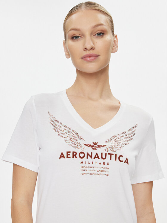 Aeronautica Militare T-krekls 232TS2172DJ570 Balts Regular Fit | Modivo.lv
