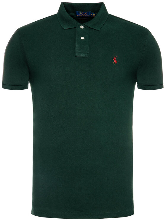 Polo Ralph Lauren Polokošeľa Core Replen 710782592 Zelená Custom Slim ...