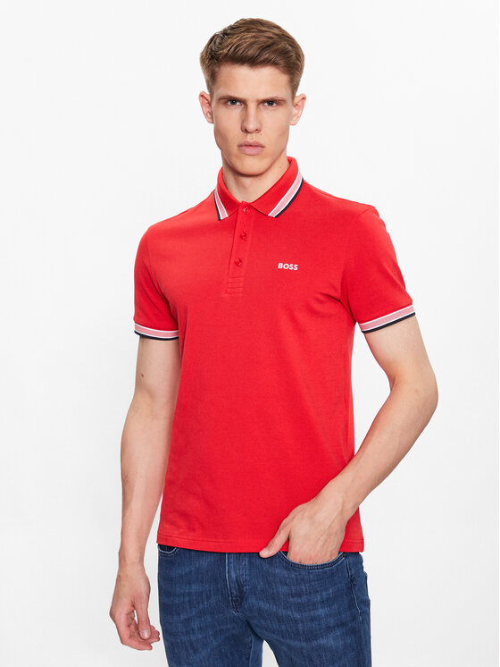 Boss Poloshirt Paddy 50468983 Rot Regular Fit | Modivo.de