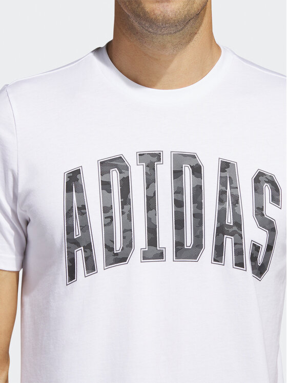 adidas T-Shirt Sportswear Camo T-Shirt HA7211 Biały Regular Fit | Modivo.pl