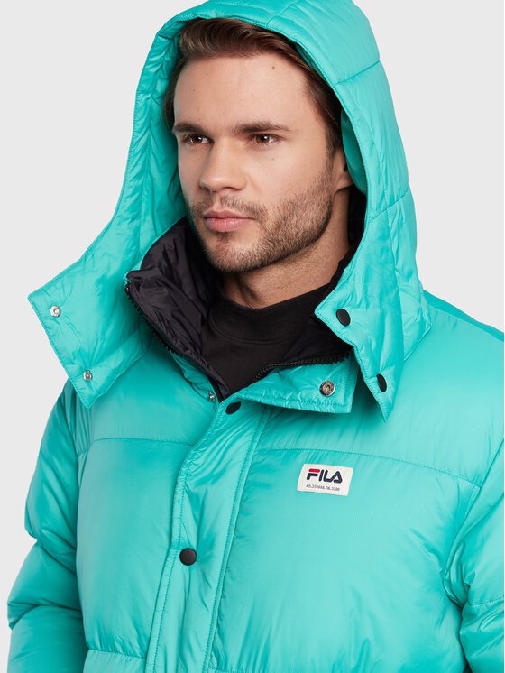 Fila Geacă din puf Tirebolu FAM0143 Verde Oversize | Modivo.ro