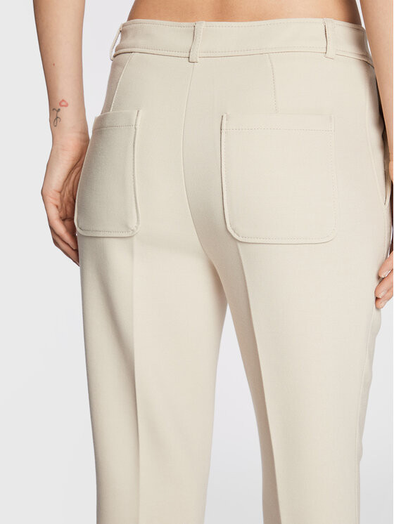 Comma Kalhoty z materiálu 2120607 Béžová Regular Fit | Modivo.cz