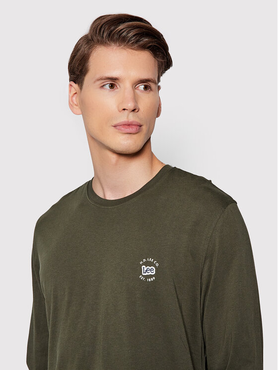 Lee Longsleeve Patch Logo Tee L60RFQOJ 112140339 Зелений Regular Fit ...