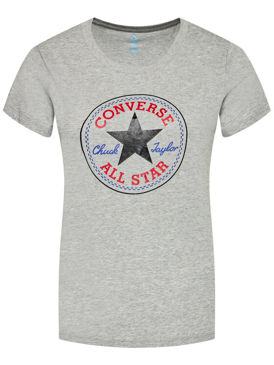 Converse T-Shirt Chuck Taylor Patch Nova 10017759 Szary Standard Fit ...