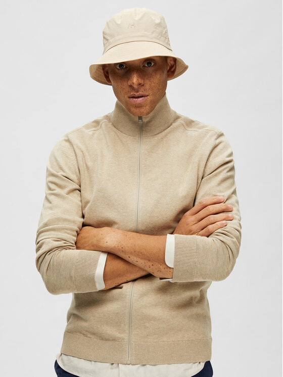 Selected Homme Strickjacke Berg 16074688 Beige Regular Fit | Modivo.de