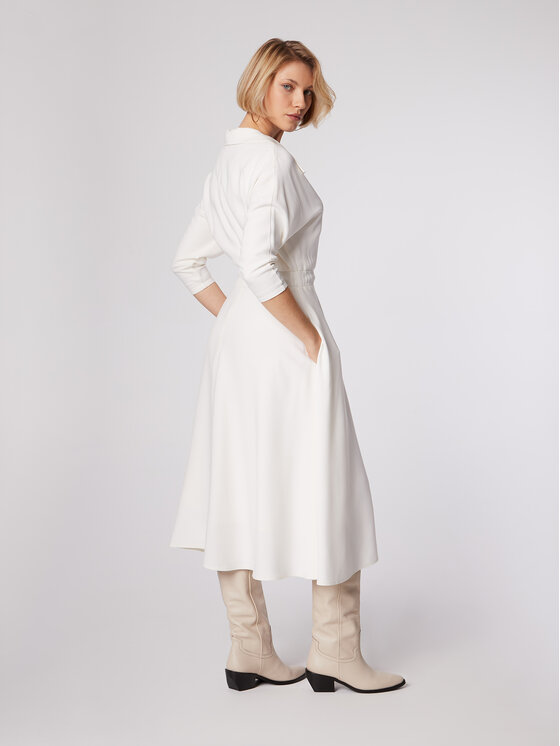 Simple Igapäevane kleit SUD518-01 Valge Regular Fit | Modivo.ee