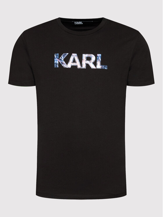 KARL LAGERFELD Tricou Crew Neck 755047 521225 Negru Regular Fit | Modivo.ro