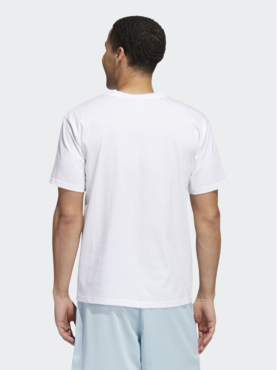adidas T-Shirt Sport Photo Short Sleeve T-Shirt HI2982 Biały Regular ...