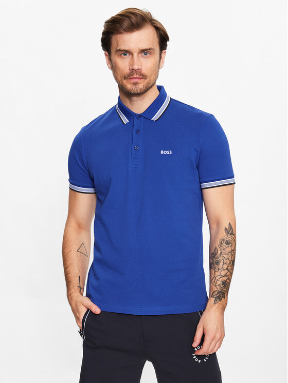 Boss Poloshirt 50468983 Blau Regular Fit | Modivo.de