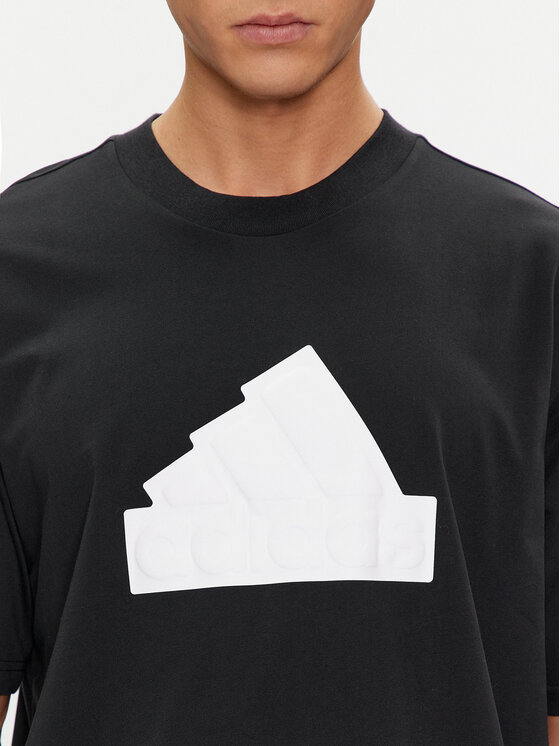 adidas T-Shirt IN1622 Czarny Loose Fit | Modivo.pl