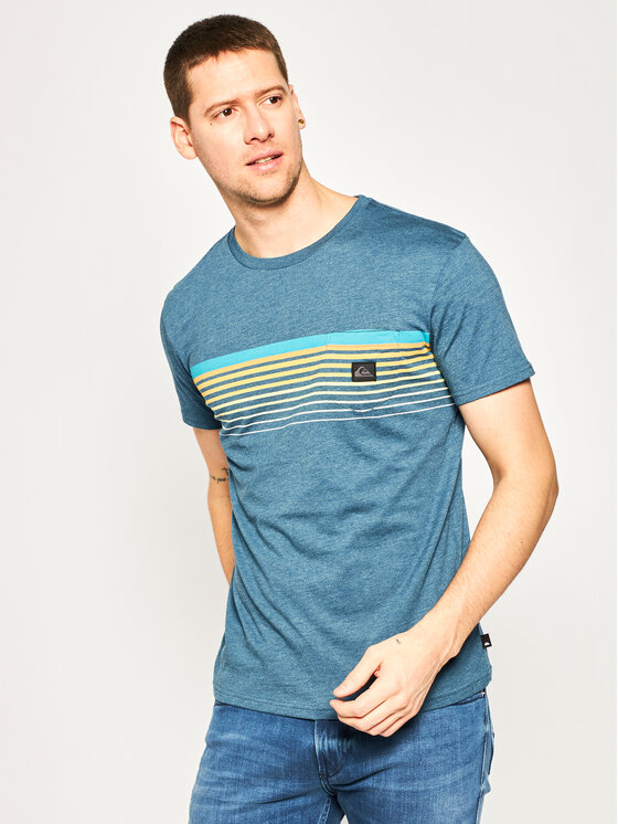 Quiksilver Футболка Slab Pocket EQYZT05793 Голубий Regular Fit | Modivo.ua