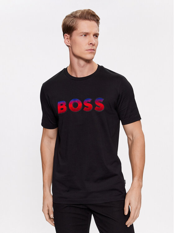 Boss T-Shirt Tiburt 420 50500760 Černá Regular Fit | Modivo.cz