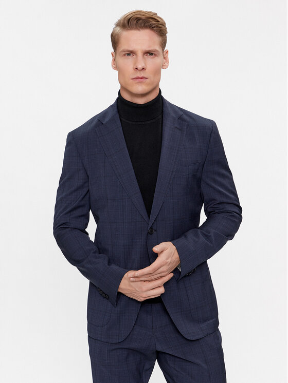 Boss Garnitur P-Huge-2Pcs-241 50509480 Granatowy Slim Fit | Modivo.pl